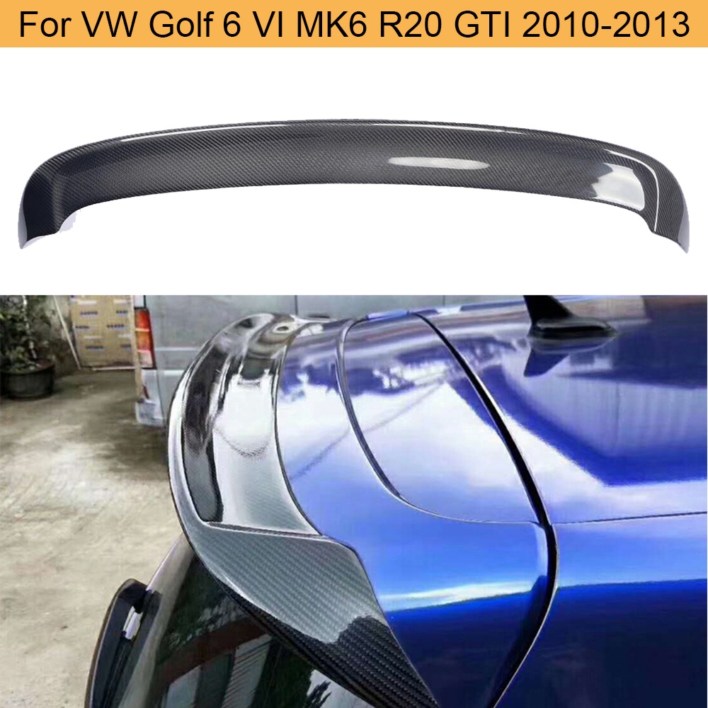 Carbon Fiber Auto Car Rear Trunk Spoiler Wing For VW Golf 6 MK6 VI R20 ...