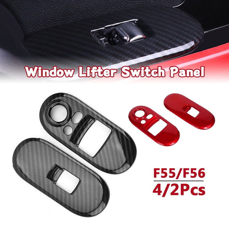 Car Window Lifter Switch Shell Case Housing Carbon Fiber Sticker For ...