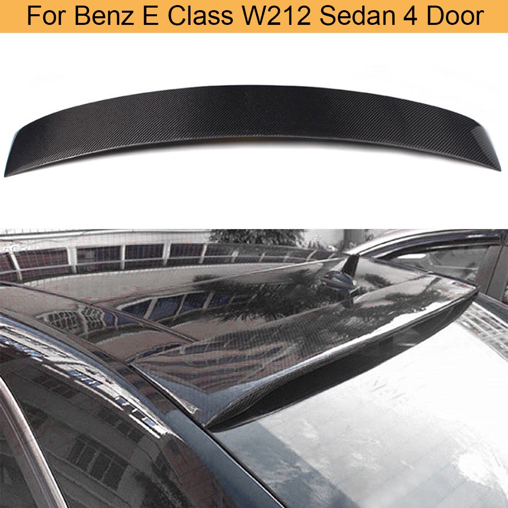 Carbon Fiber Rear Roof Spoiler Wing for Mercedes Benz E Class W212 E63 AMG E200 E300 E350 E400 ...