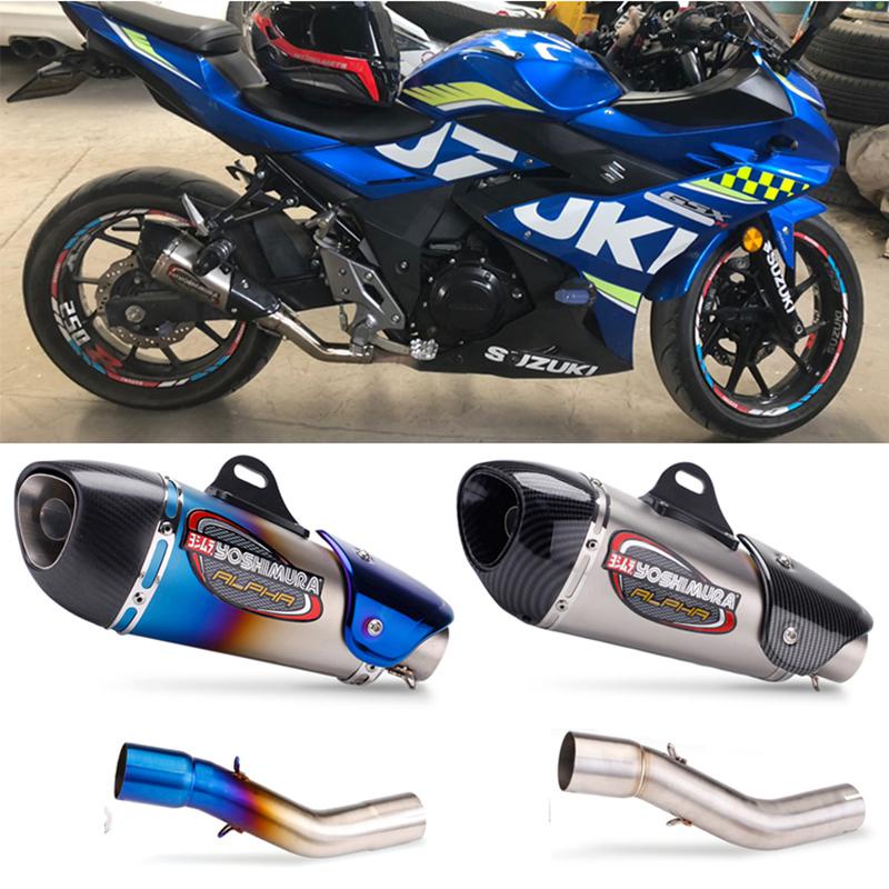 Yoshimura Alpha Motorcycle Exhaust Muffler Escape Moto with db killer ...