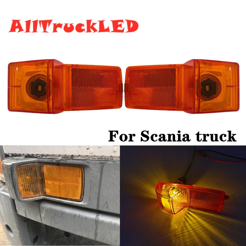2pcs For Scania Truck R G T R series side marker light Scania Turn ...