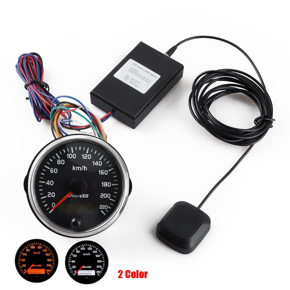 Universal GPS Speed Gauge Meter 220km/H Speedometer Winder Counters 12V ...