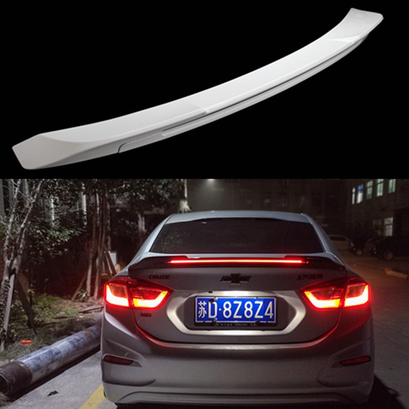 ABS Plastic Red Black White Color Rear Roof Wing Lip Trunk Spoiler With ...