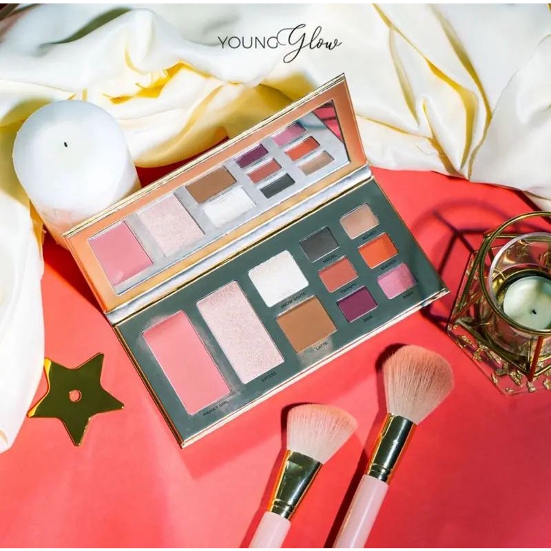 Young & Glow Exclusive Darling Pallette set makeup viral | Shopee Malaysia