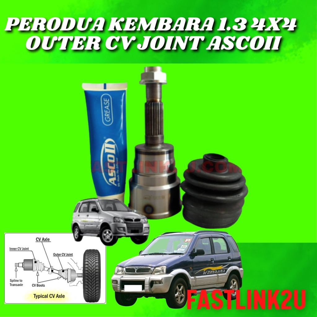 Fastlink Outer Cv Joint Perodua Kembara 1.3 4X4 Ascoii High Quality ...