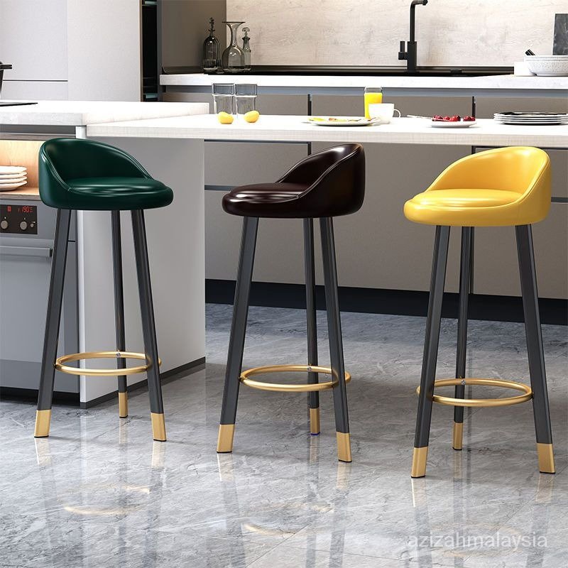 nordic bar stool modern minimalist bar stool for family dining and bar ...