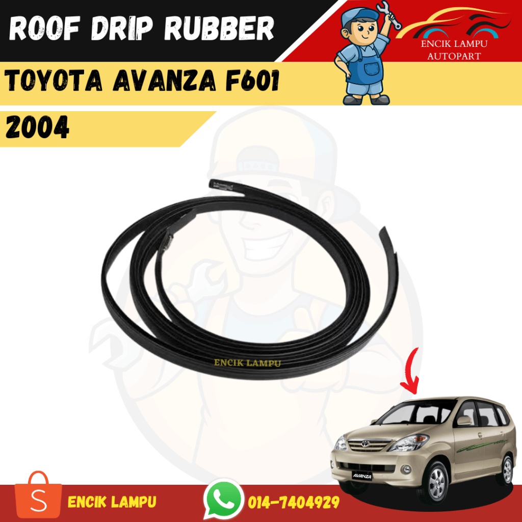 ORIGINAL TOYOTA AVANZA OLD MODEL ROOF MOULDING GETAH BUMBUNG 100% NEW ...