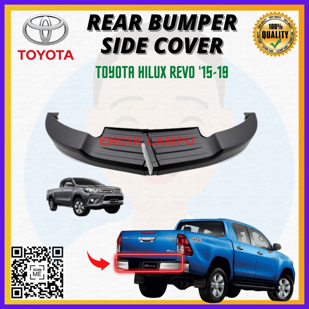 TOYOTA HILUX REVO 2015-2019 REAR BUMPER SIDE COVER BELAKANG TEPI ATAS ...