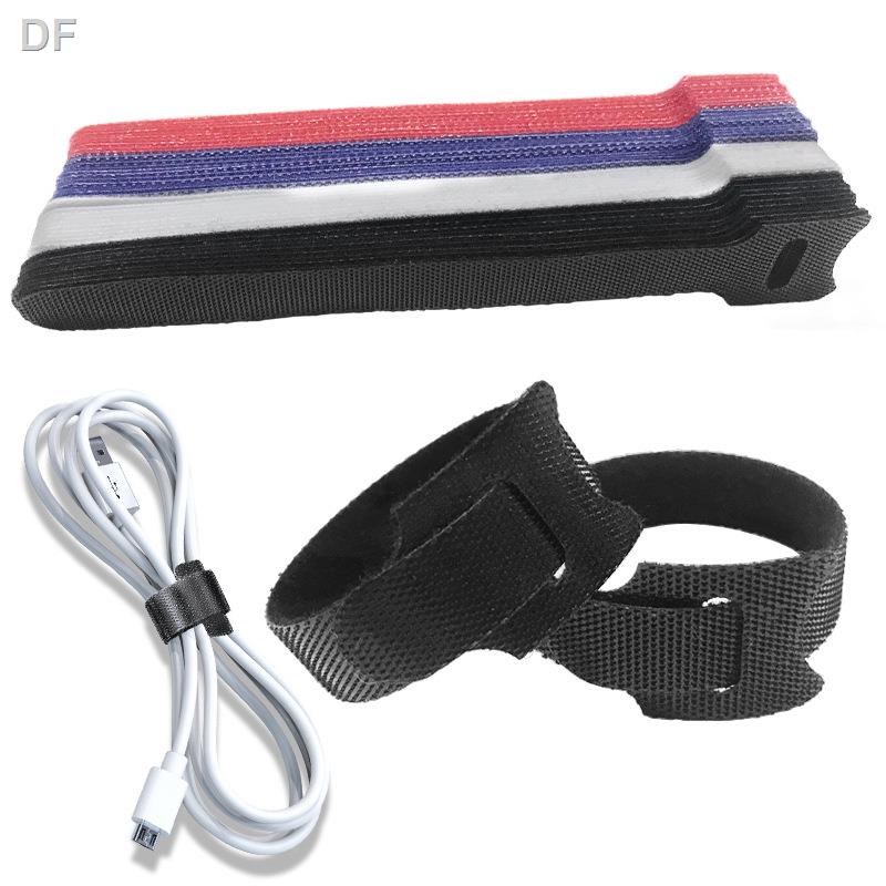 Cable Organizer Nylon Velcro Tape Earphone Computer USB Charging Cable ...