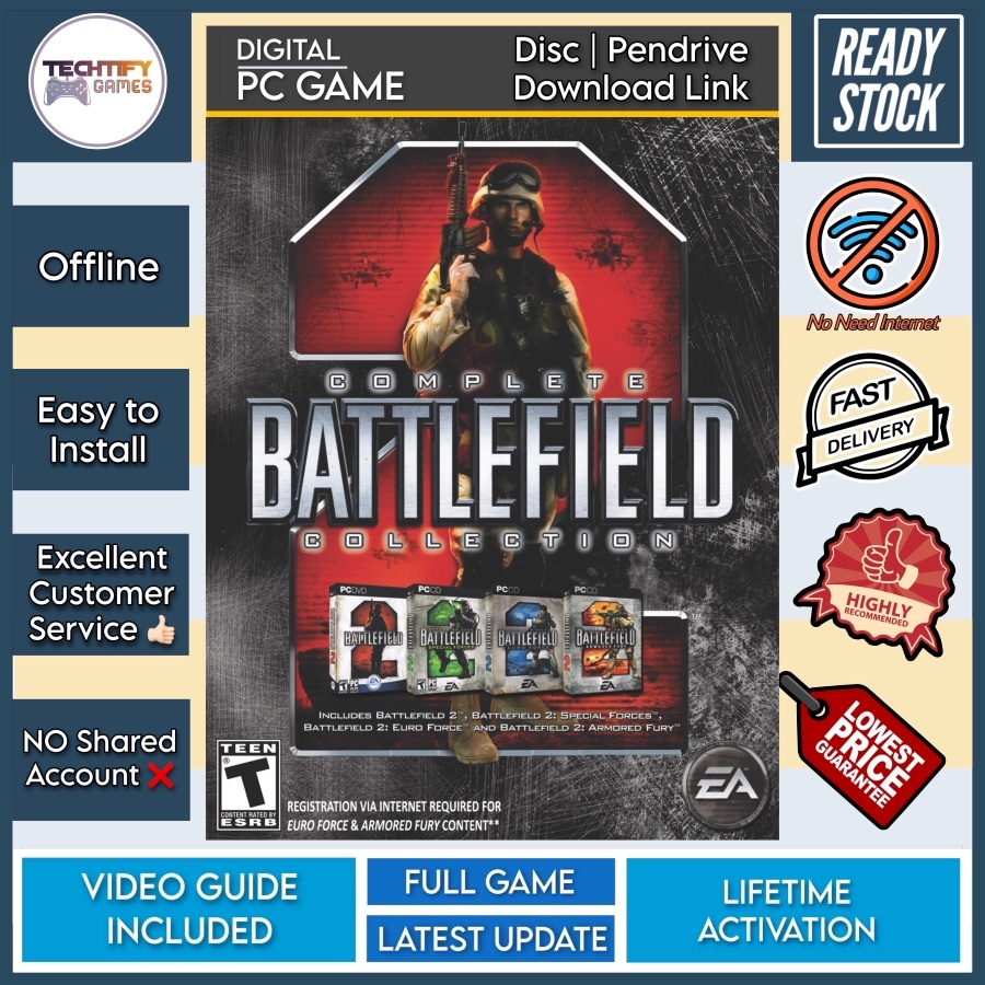 [PC Game] Battlefield 2 Complete Collection - Offline [Disc | Pendrive ...
