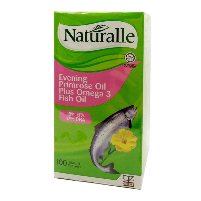 Naturalle Evening Primrose Oil + Fish Oil (1000mg x 100's) | Shopee ...