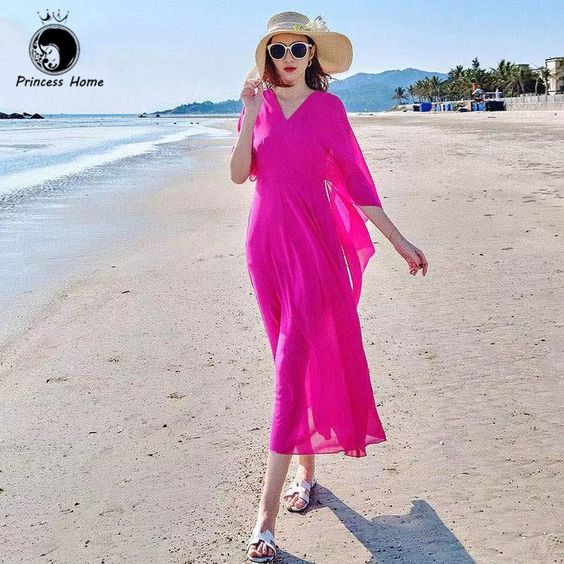 【Ready Stock】 baju pantai wanita rok panjang pakaian perempuan Long ...