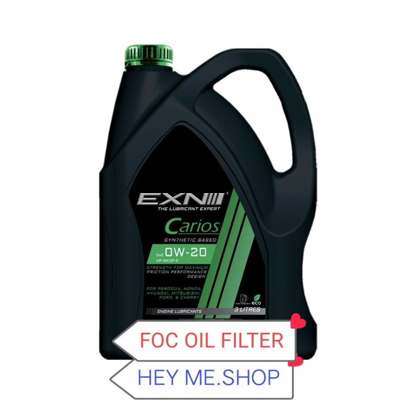 EXN Carios 0W-20 3LITRES Semi Synthetic Engine Oil AXIA BEZZA FOC ...