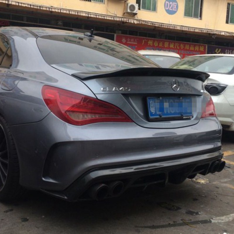 For Mercedes CLA Spoiler CLA45 W117 C117 Carbon Fiber Rear Trunk Wings ...