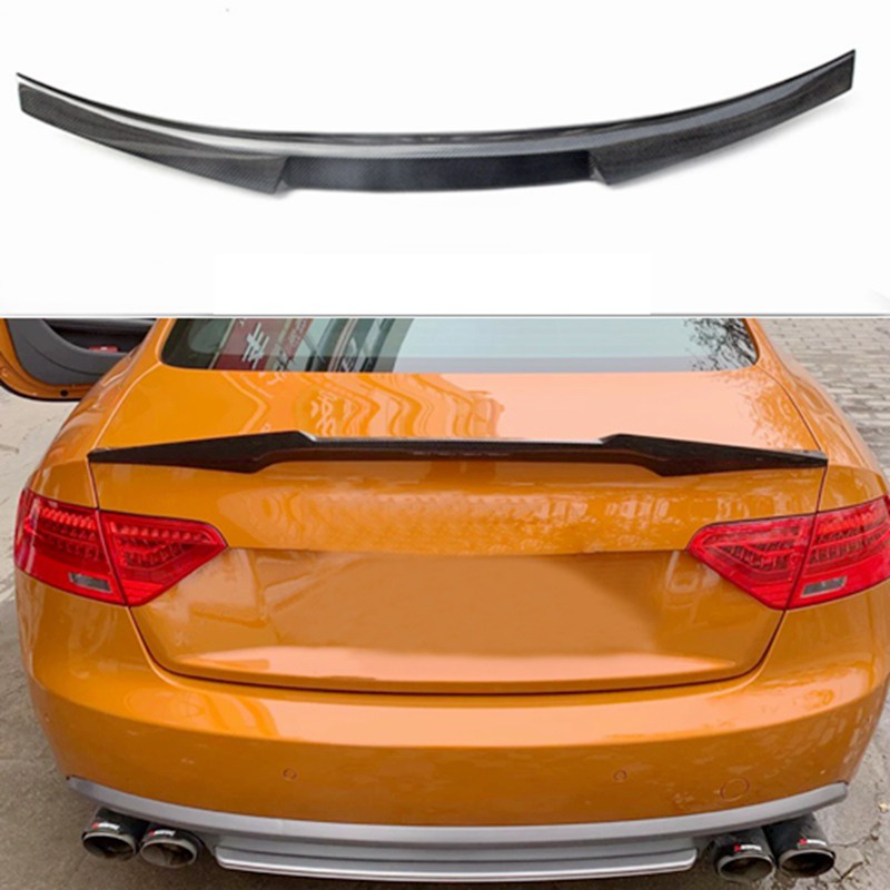 M4 style A5 Carbon Fiber Rear Trunk spoiler wing for Audi A5 4Door 2010 ...