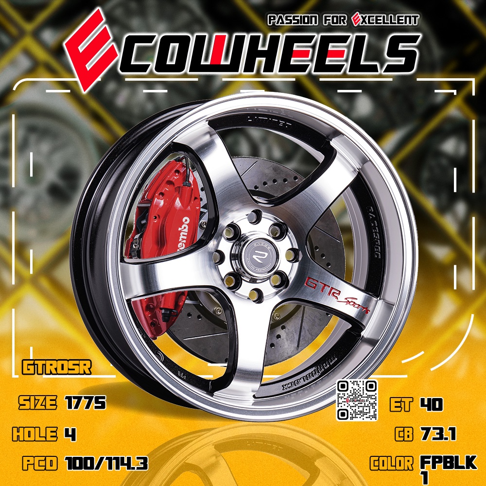 Original Raxer Wheels | GTR05R 17 Inch 4H100/114.3 | Shopee Malaysia