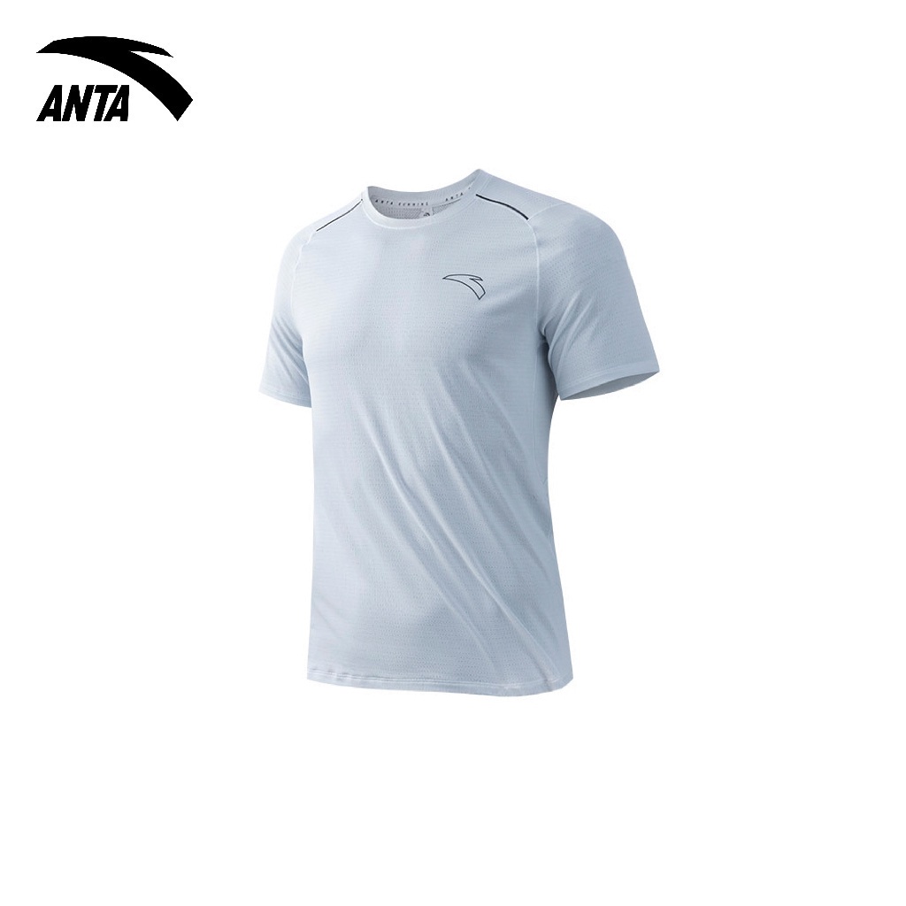 ANTA Men A-COOL III ANTA RUNNING Short Sleeve Tee-Grey | Shopee Malaysia