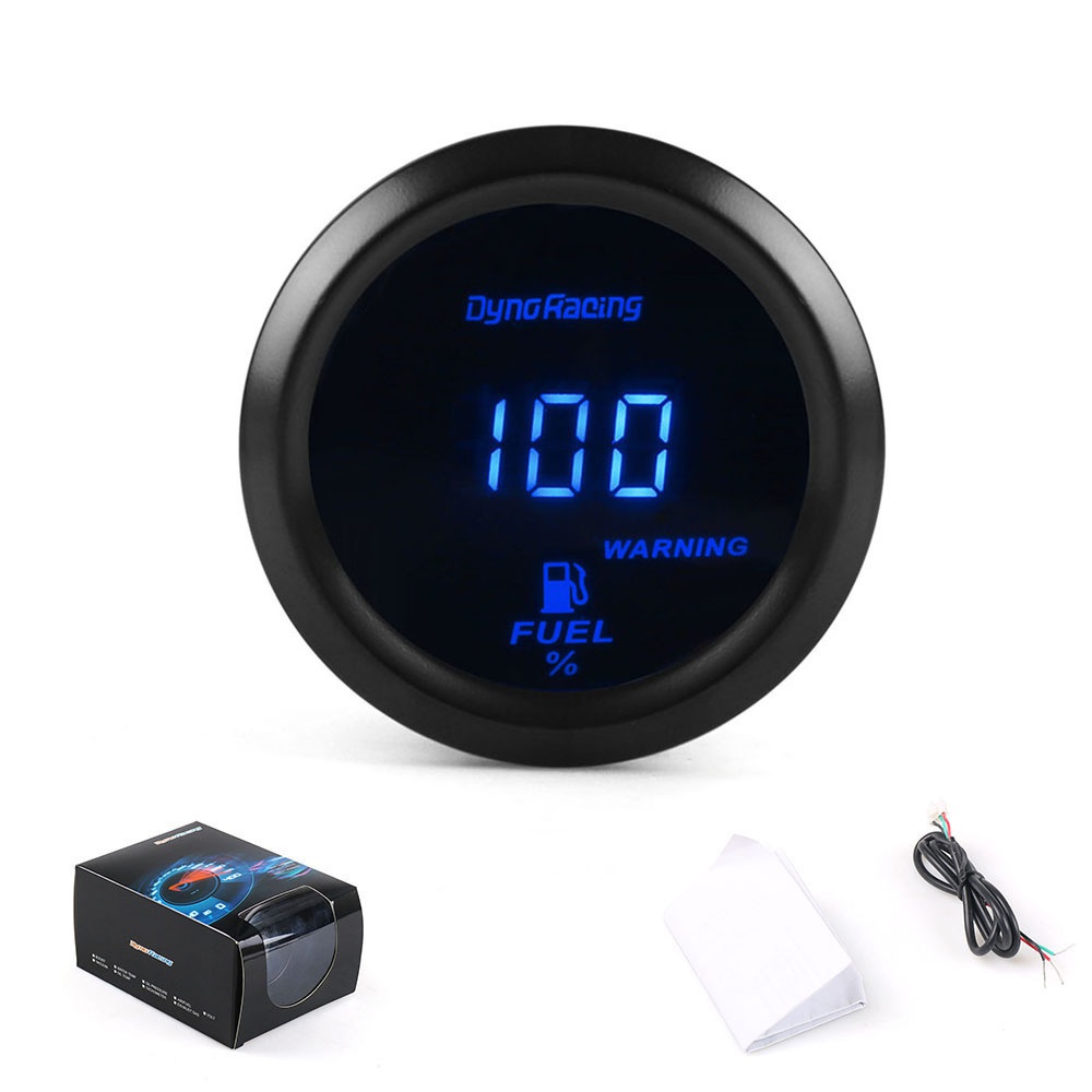 Dynoracing 2" 52mm Universal Fuel Level Gauge Digital Percent Display ...