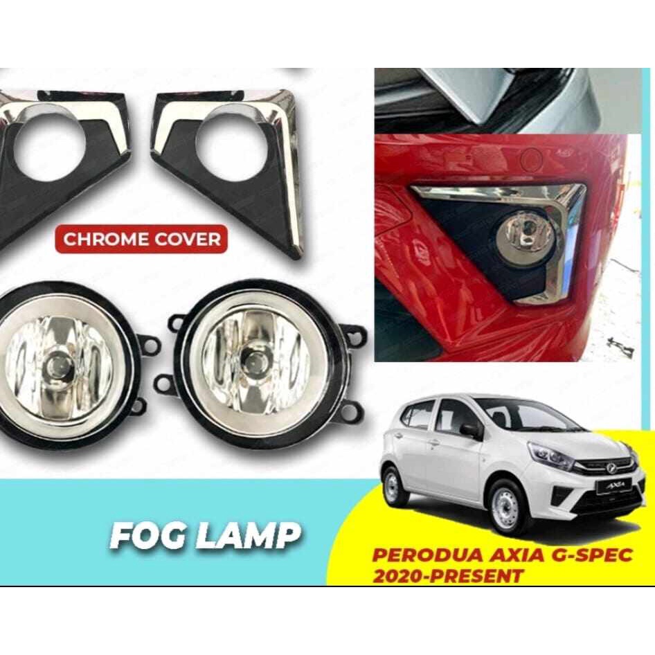 Perodua Axia 2014-2016 2019 -Present Fog Lamp Spot Light Ready Stock ...