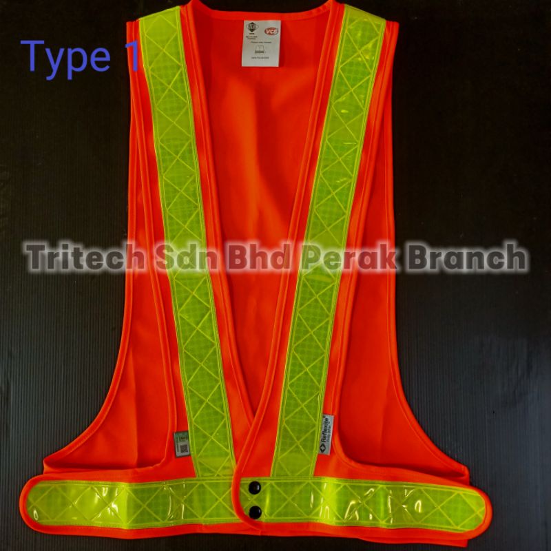 Safety Vest with V Shape High Reflective Stripe/ VEST Fabric.VEST ...