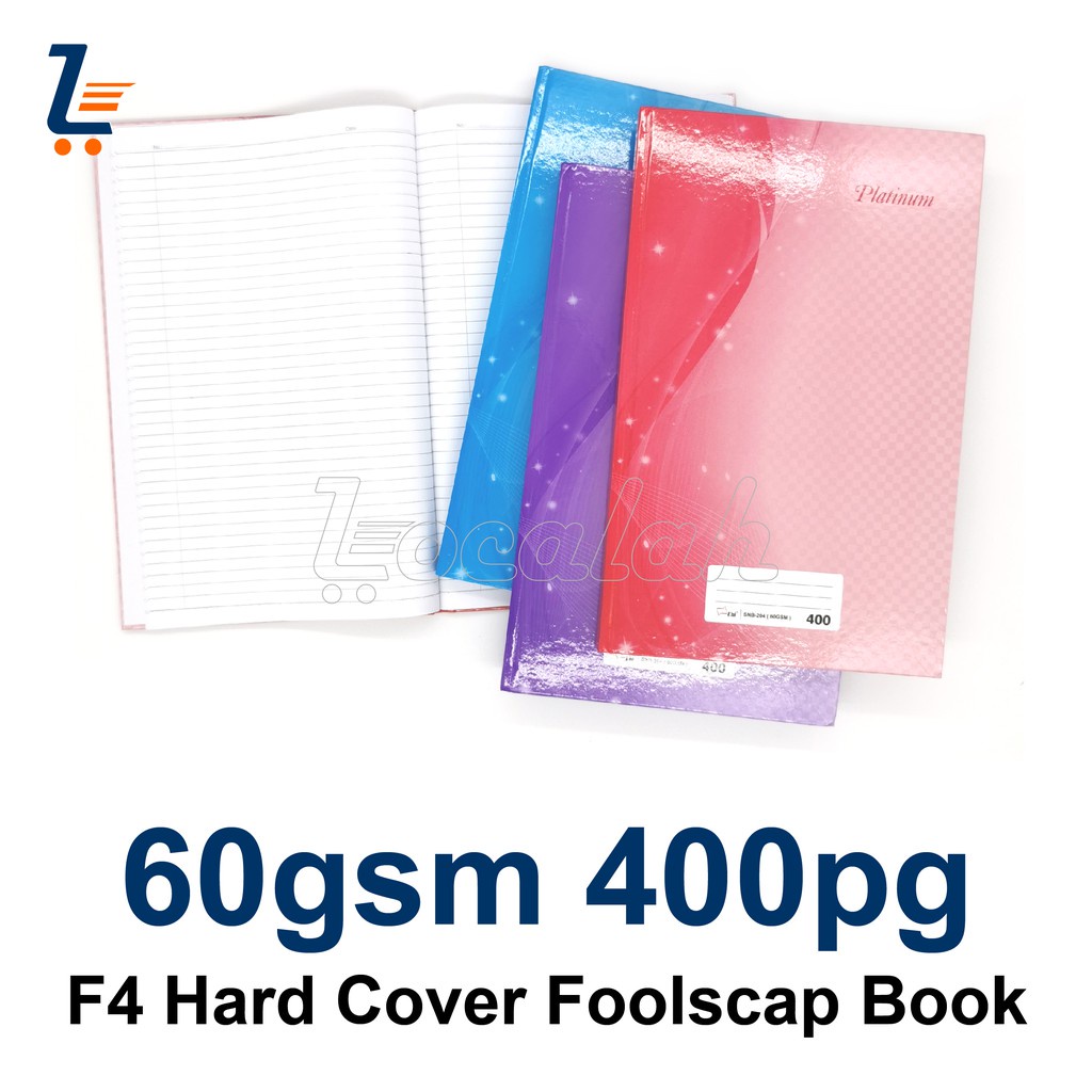 F4 Hard Cover Foolscap Book / Buku Log Panjang Kulit Tebal 120p/ 200p ...