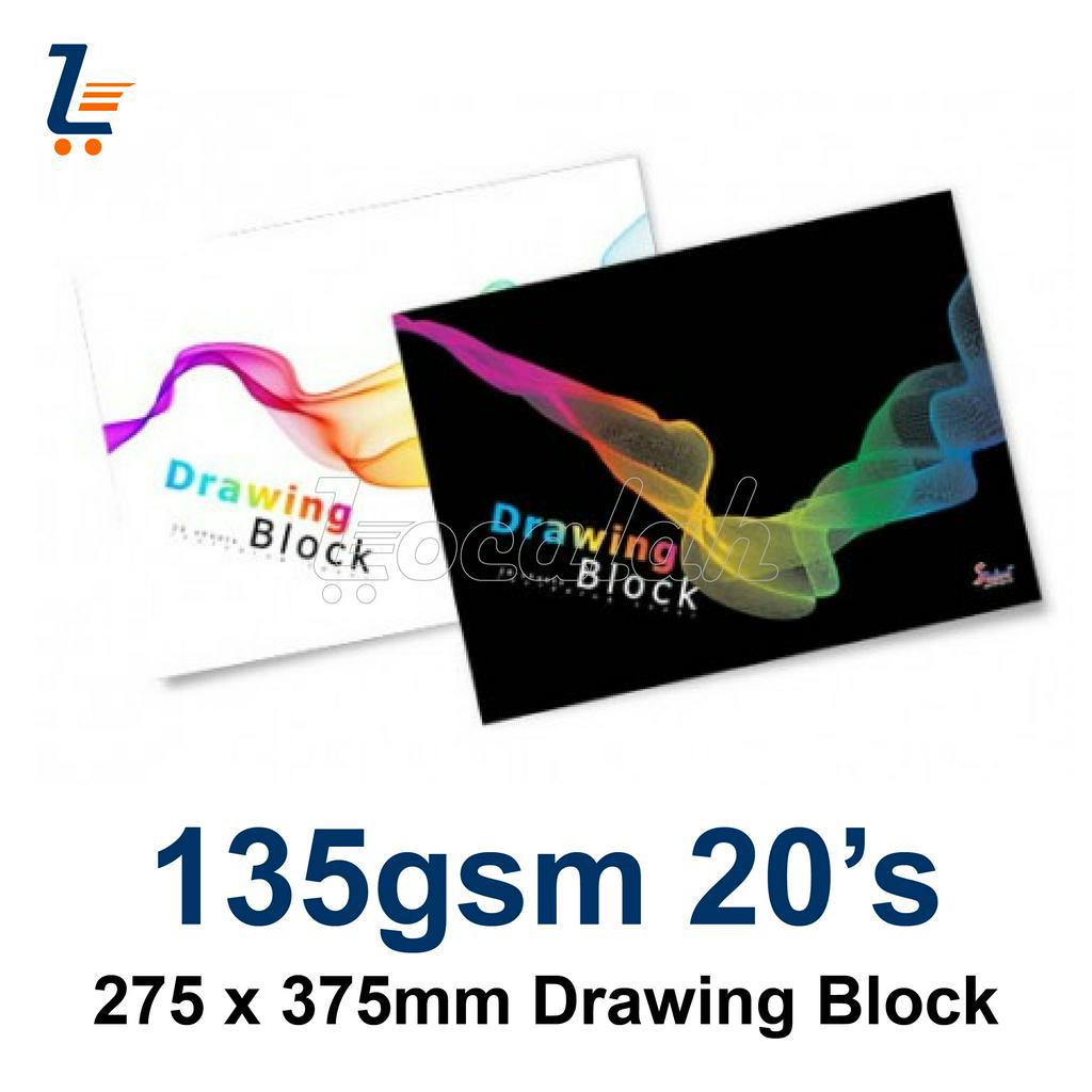 B4 Drawing Block 135gsm 20's (Standard / Unicorn) | Shopee Malaysia