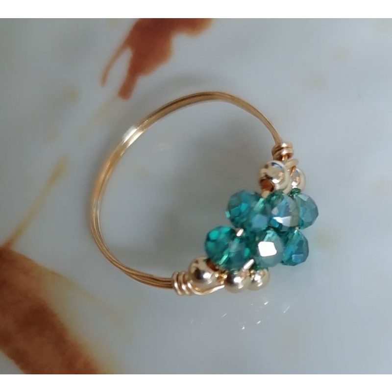 14k Gold Filled (Suasa) Cincin Kristal | Shopee Malaysia