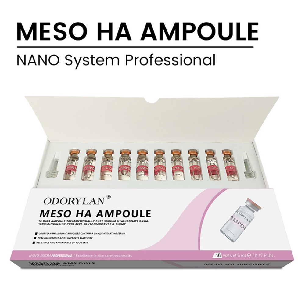 10 Vials * 5ml Natural HA Hyaluronc Acid Ampoule Face Serum for ...