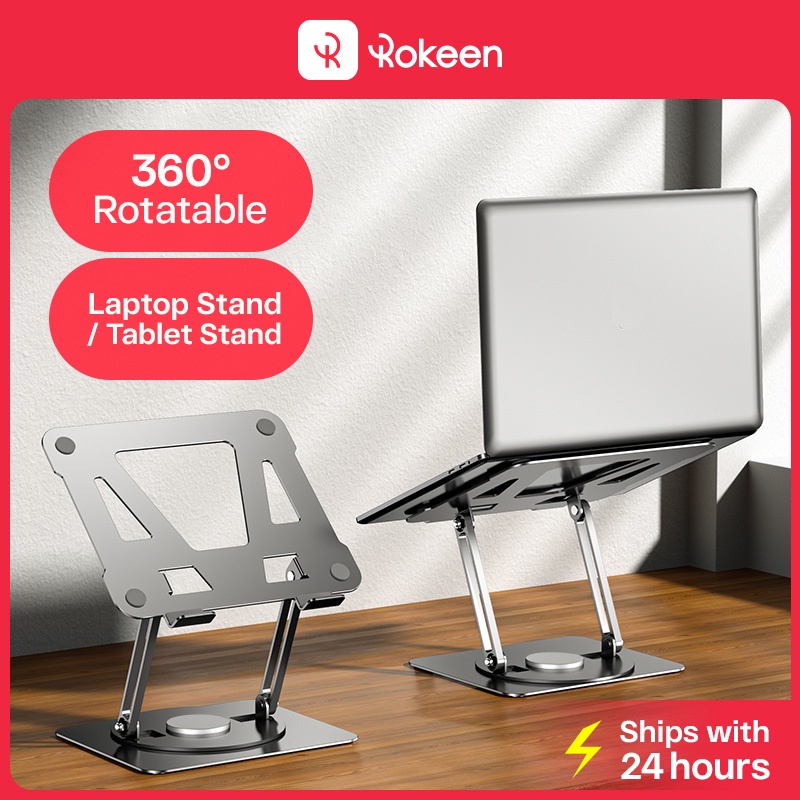 Laptop Stand Foldable Aluminum Alloy Portable Notebook Stand 10-17 Inch ...
