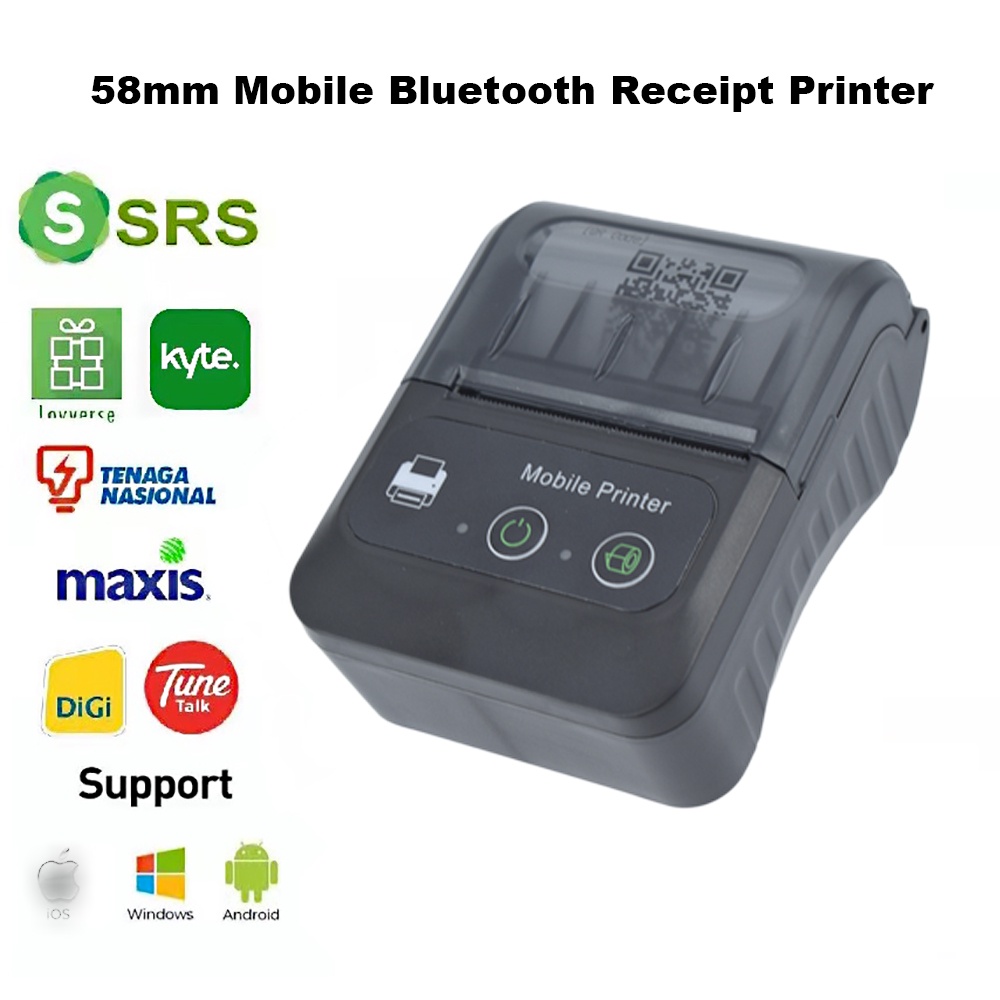Competitive Price 58mm Wireless Mobile Thermal Receipt Printer Support ...