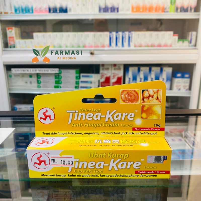 🌿 | UBAT KURAP TINEA-KARE CAP KAKI TIGA 10g | Shopee Malaysia