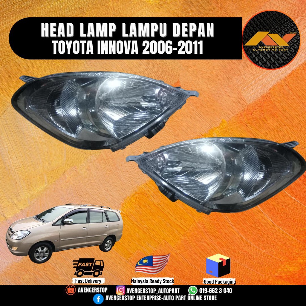 TOYOTA INNOVA HEAD LAMP LAMPU BESAR DEPAN 100% NEW HIGH QUALITY ...