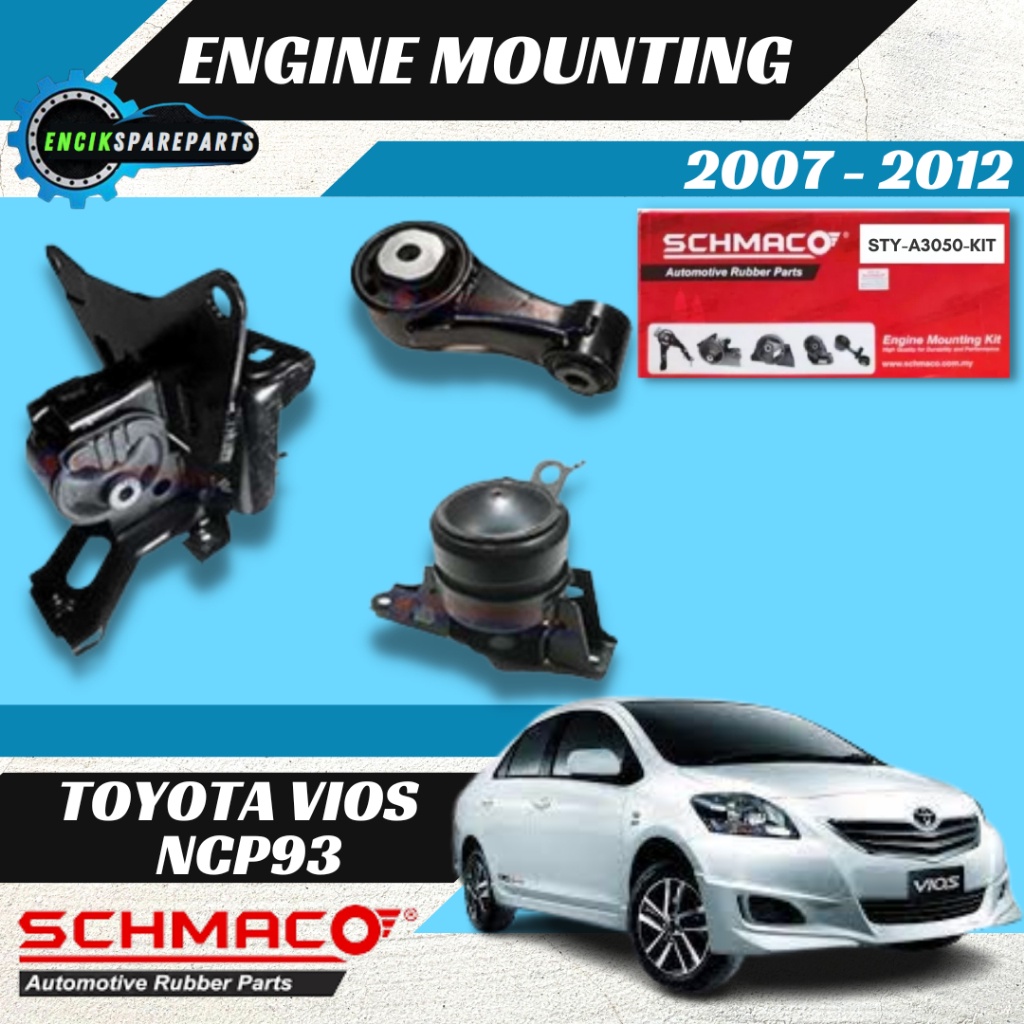 Toyota Vios 2007 Ncp93 Auto Schmaco Engine Mounting Kit Set | Shopee ...