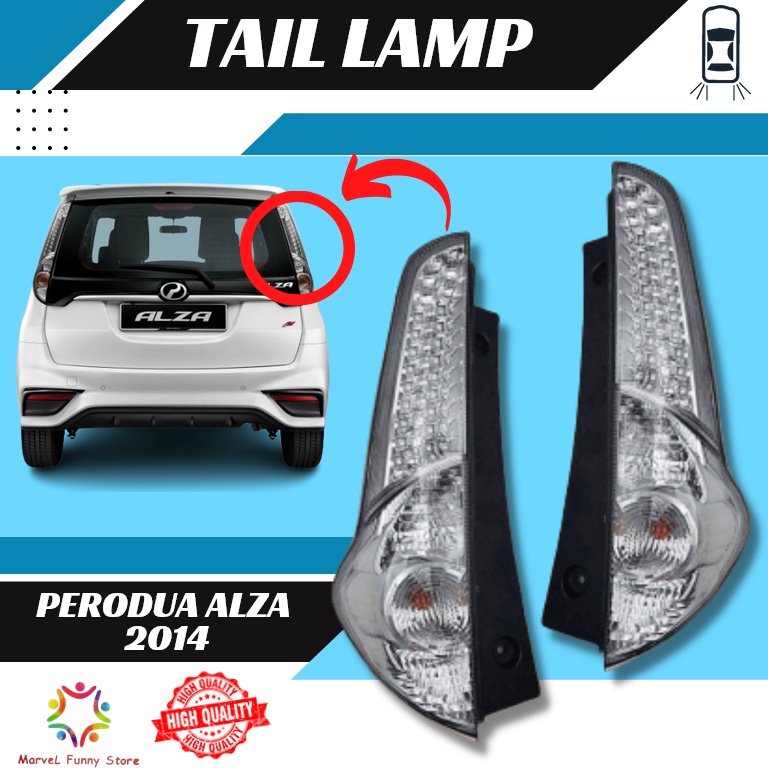 Perodua Alza 2014 New Tail Lamp Lampu Belakang Light Original Depo 100% ...