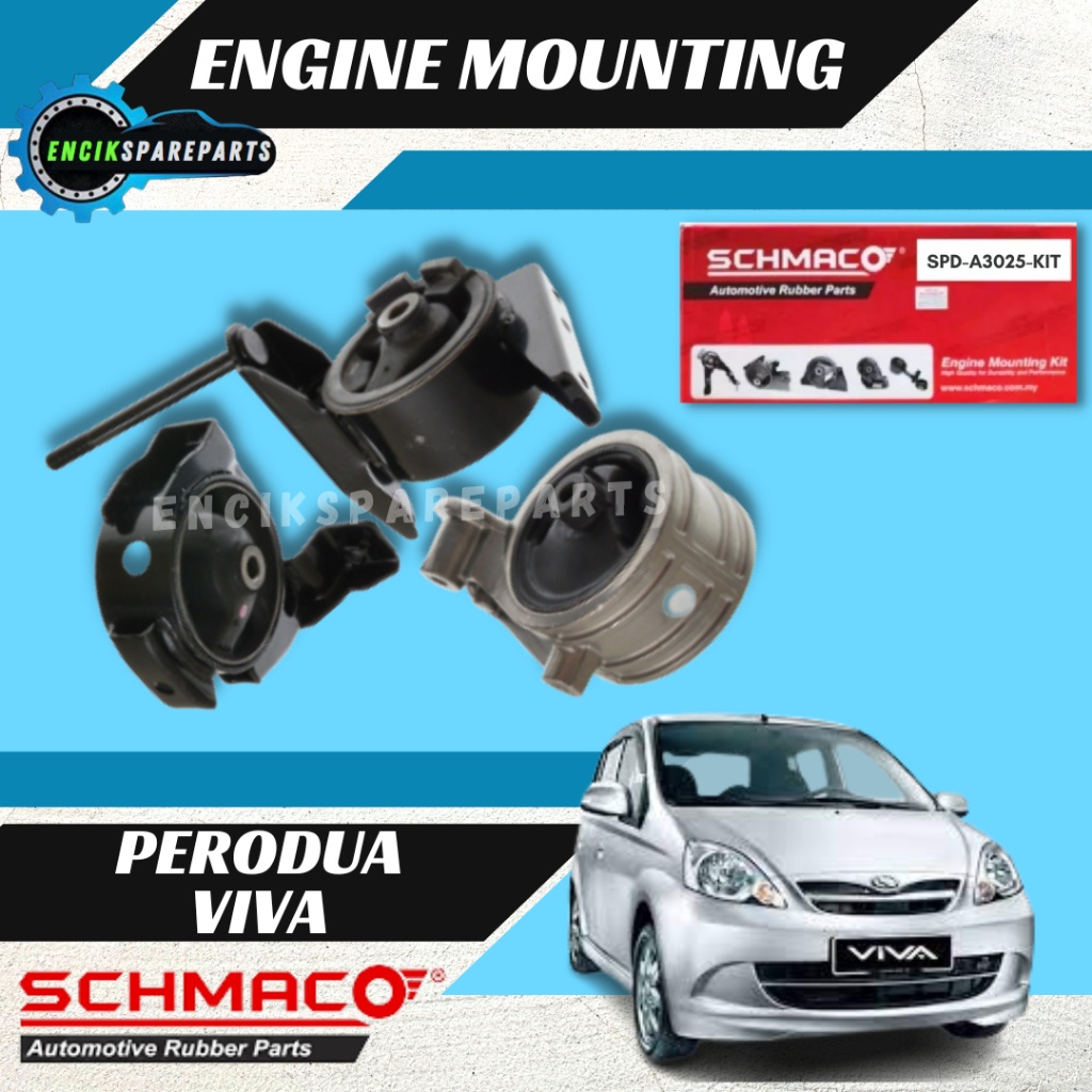 Perodua Viva Auto Manual Schmaco Engine Mounting Kit Set Good Quality ...
