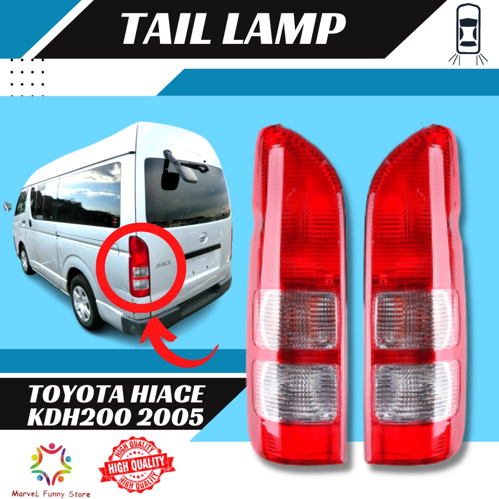 Toyota Hiace Kdh200 2005 Tail Lamp Lampu Belakang Light 100% Baru New High Quality | Shopee Malaysia