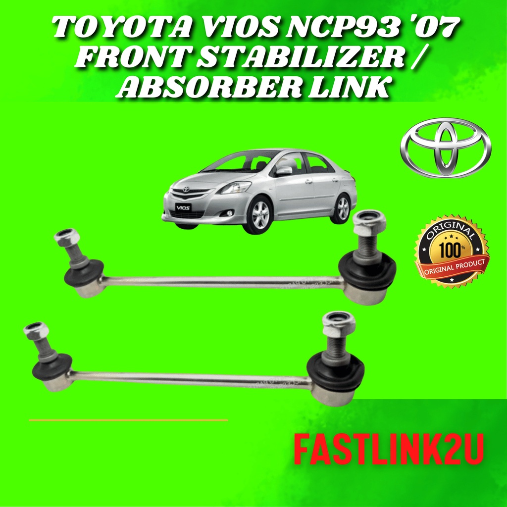 Original Toyota Vios Ncp93 Stabilizer Absorber Link Front Depan Link 100% New Baru Genuine ...
