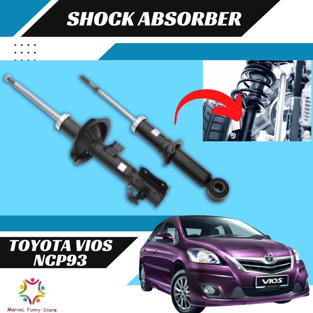 Toyota Vios Ncp93 Shock Absorber Front & Rear Original | Shopee Malaysia