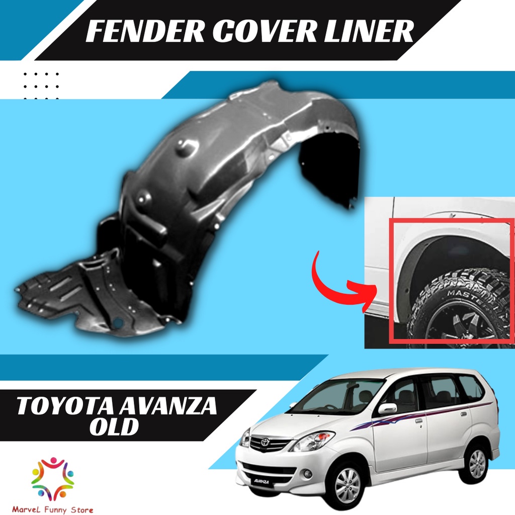 Toyota Avanza Old Model 2004 Front Cover Tayar Mudguard Daun Pisang ...