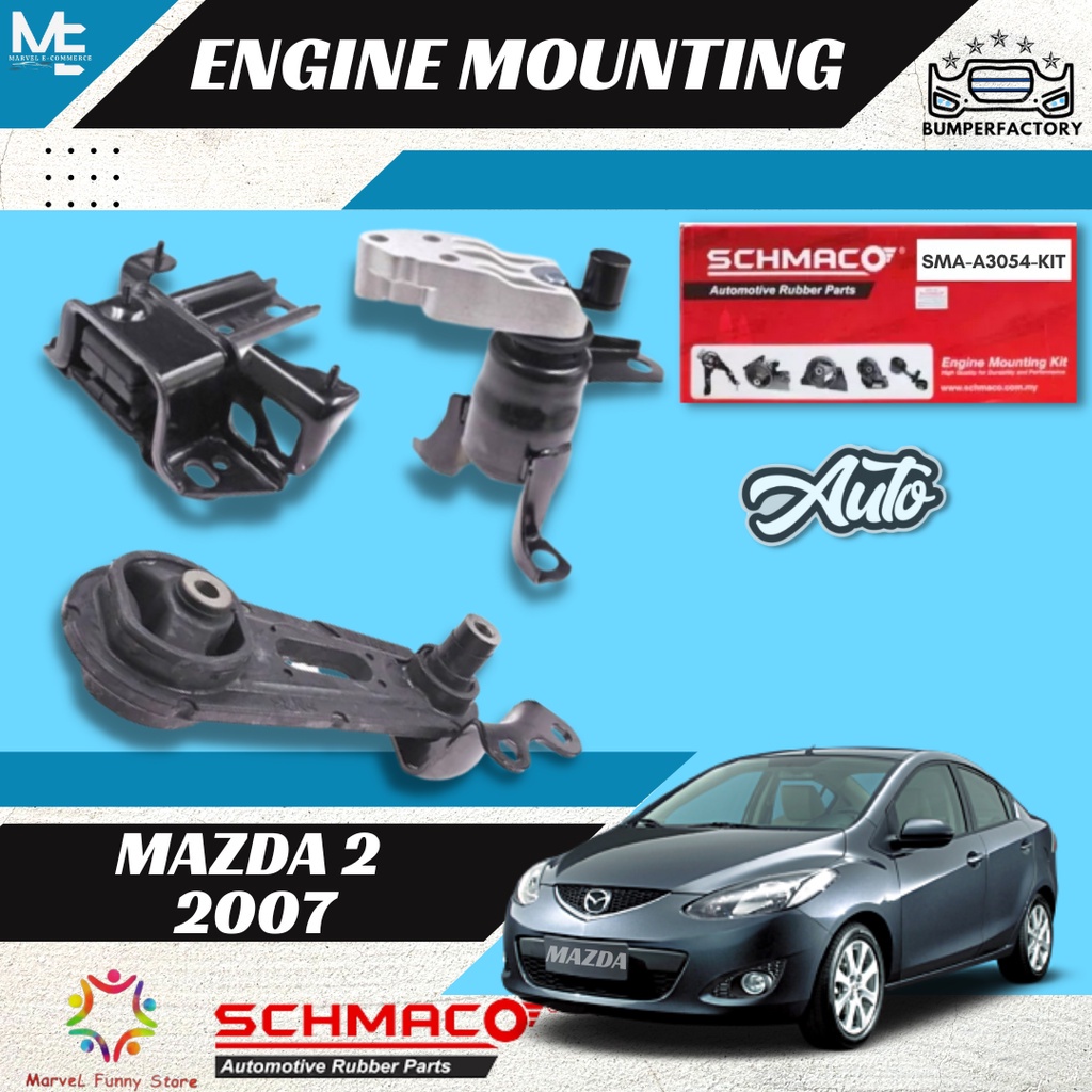 Mazda 2 2007 (At) Schmaco Engine Mounting Kit | Shopee Malaysia