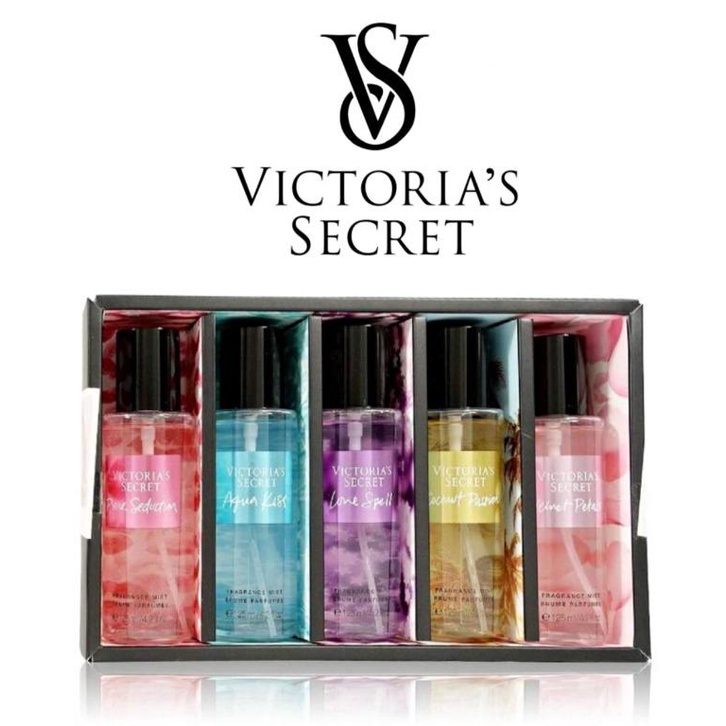 Victoria's Secret Miniature Body Mist set 5 in 1 | Shopee Malaysia
