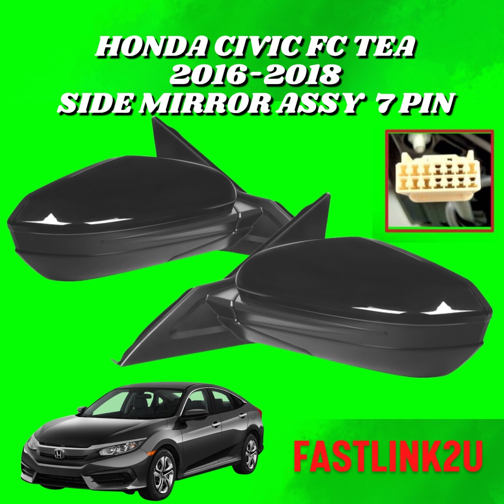 Fastlink Honda Civic 2SV Fc Tea 2016-2018 7 Pin With Led Signal Side ...