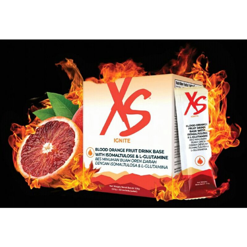 AMWAY XS IGNITE BLOOD ORANGE FRUIT DRINK BASE (3.5gx30 sachets) | Shopee Malaysia
