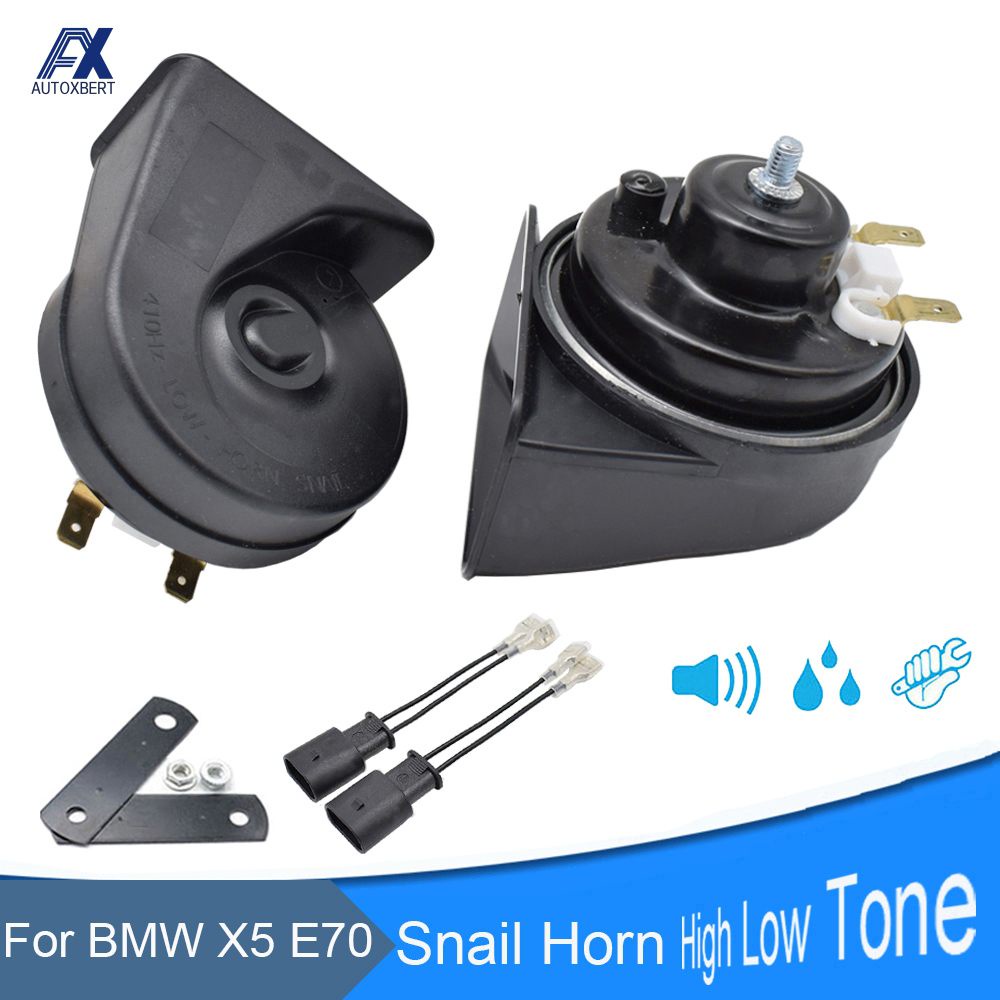 12V 110-125db Loud Waterproof Dual Pitch Car Horn Snail type Horn For ...