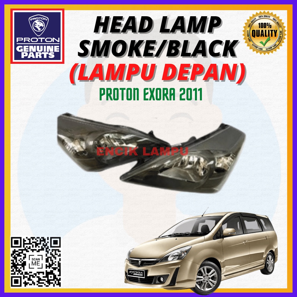 HEAD LAMP EXORA 2011 HITAM LAMPU LIGHT BESAR DEPAN 100% NEW HIGH ...
