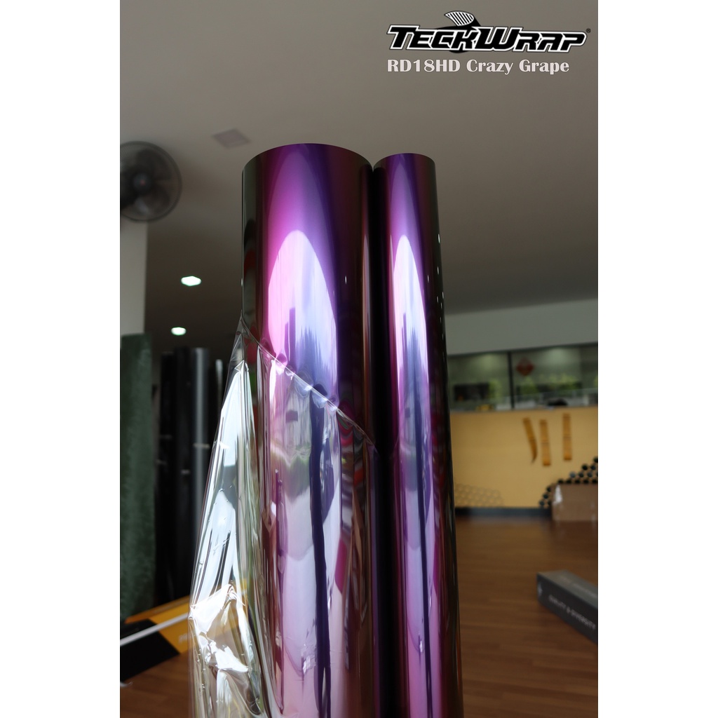 RD18HD Teckwrap USA Premium High Gloss CRAZY GRAPE Car Wrap Film RD18HD ...