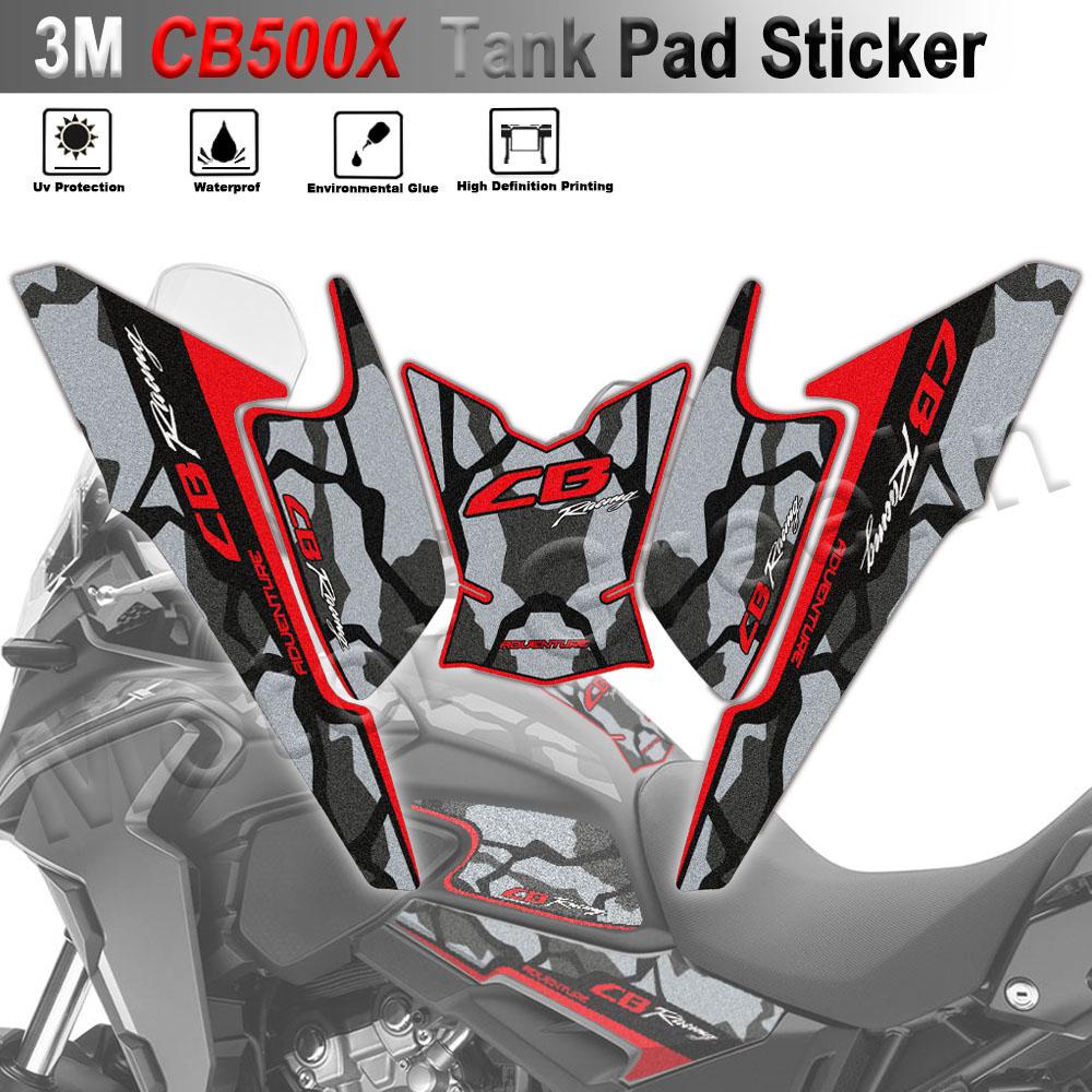 3M CB500X Motorcycle Frosted Tank Pad Sticker Gas Side Grip Protector ...