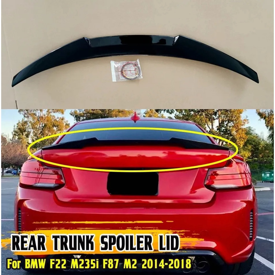 New F22 Car Rear Spoiler Wing Trunk Lip Rear Roof Lip Spoiler For BMW ...