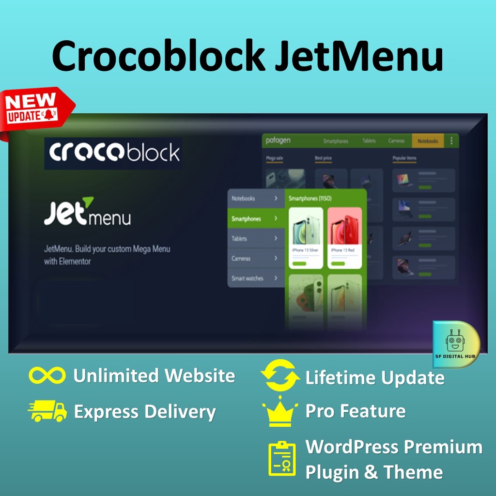 Crocoblock JetMenu For Elementor [Unlimited Website + Lifetime Updates ...