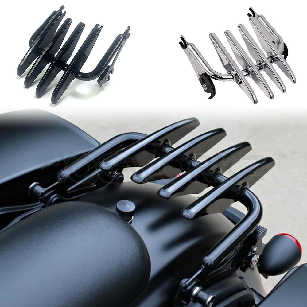 Motorcycle Detachable Stealth Luggage Rack For Harley Road King Street ...